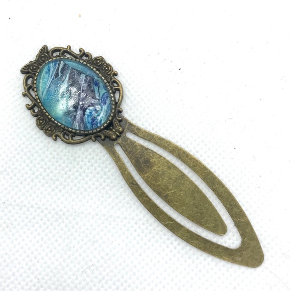 Hand Crafted | Office | Handmade Dome Bookmark Oval Vintage Mirror ...